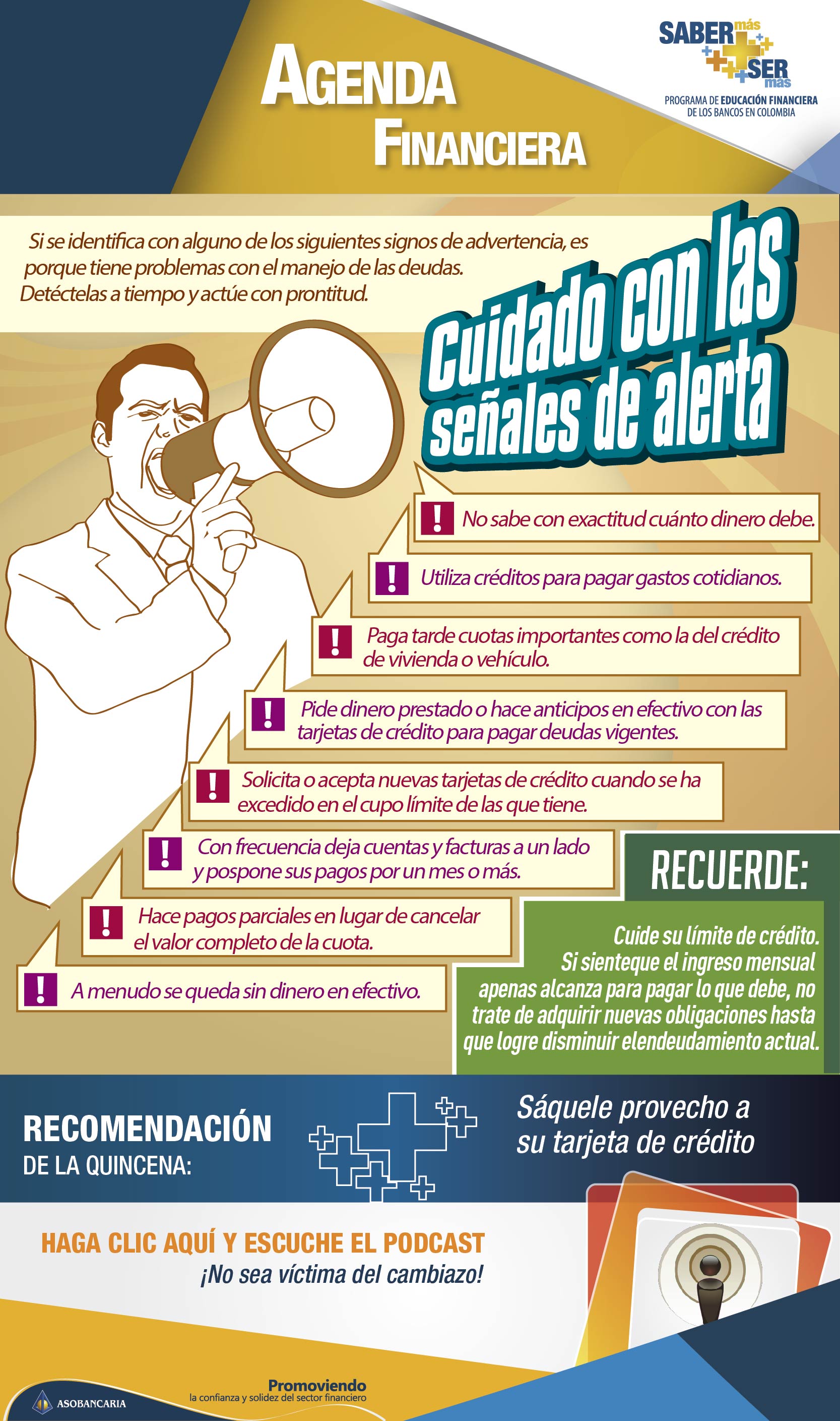 Cuidado con las señales de alerta | Saber más, ser más